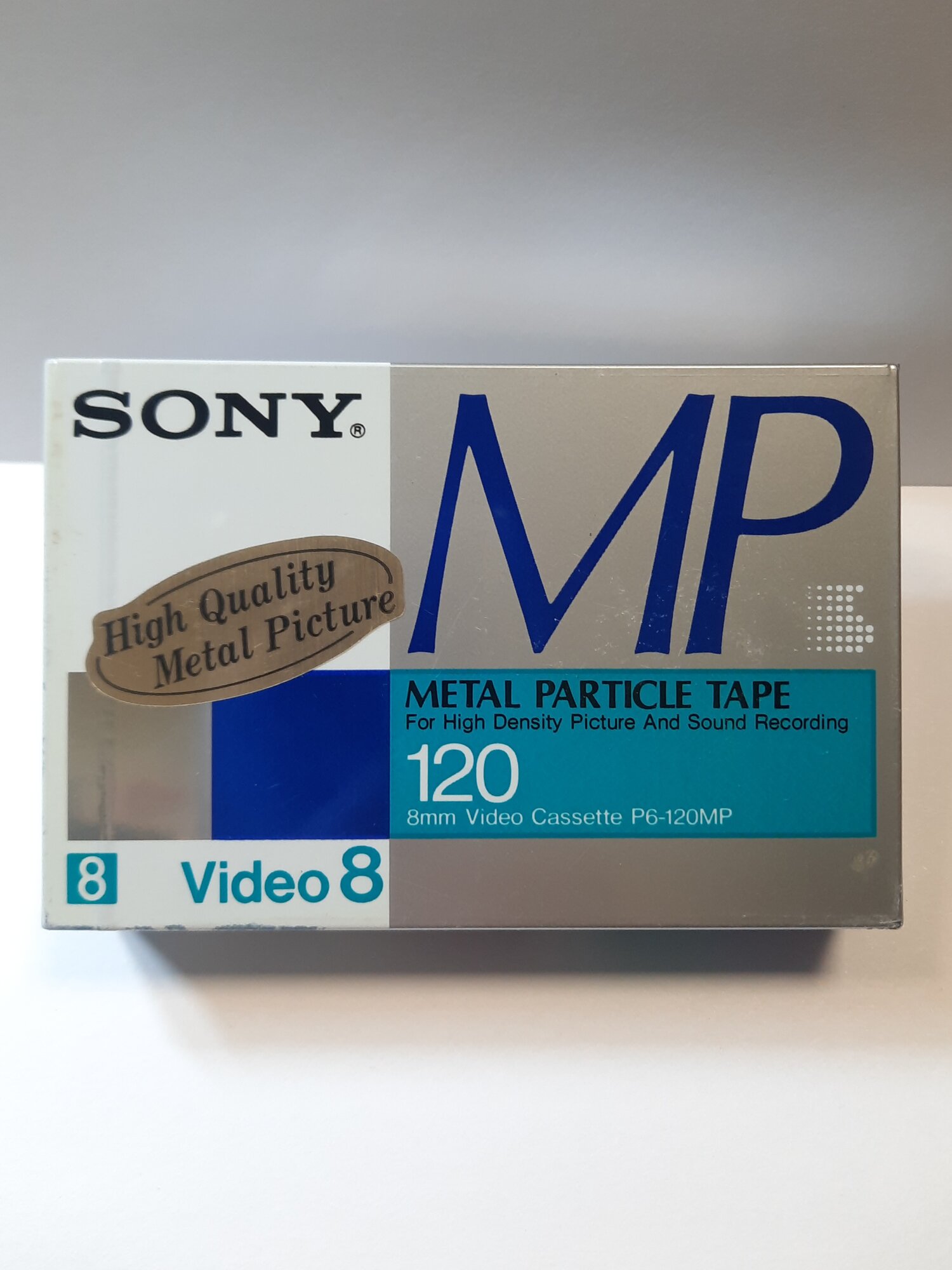 Видеокассета формата 8 мм, SONY, Video8, Metal, MP-120, P6-120 MPN , для видеокамер 8 мм, 120 минут.