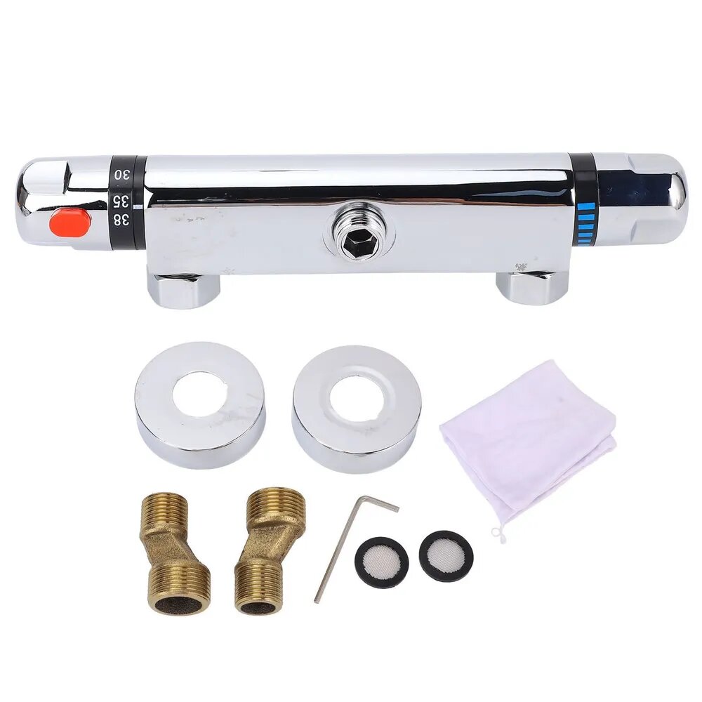 Смеситель для душа термостатический комплект для ванной комнаты с защитой от ожогов и термостатом