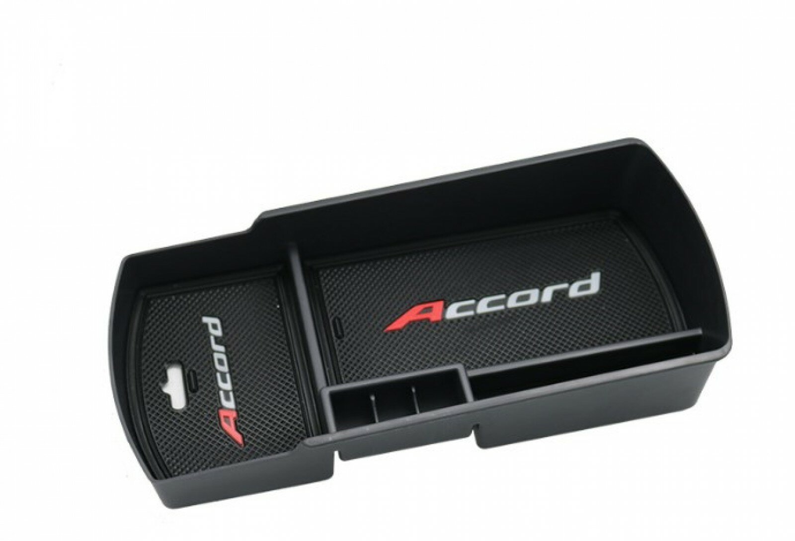 Внутренний органайзер MyPads для подлокотника Honda Accord 10/X 2017-2020 черный пластик