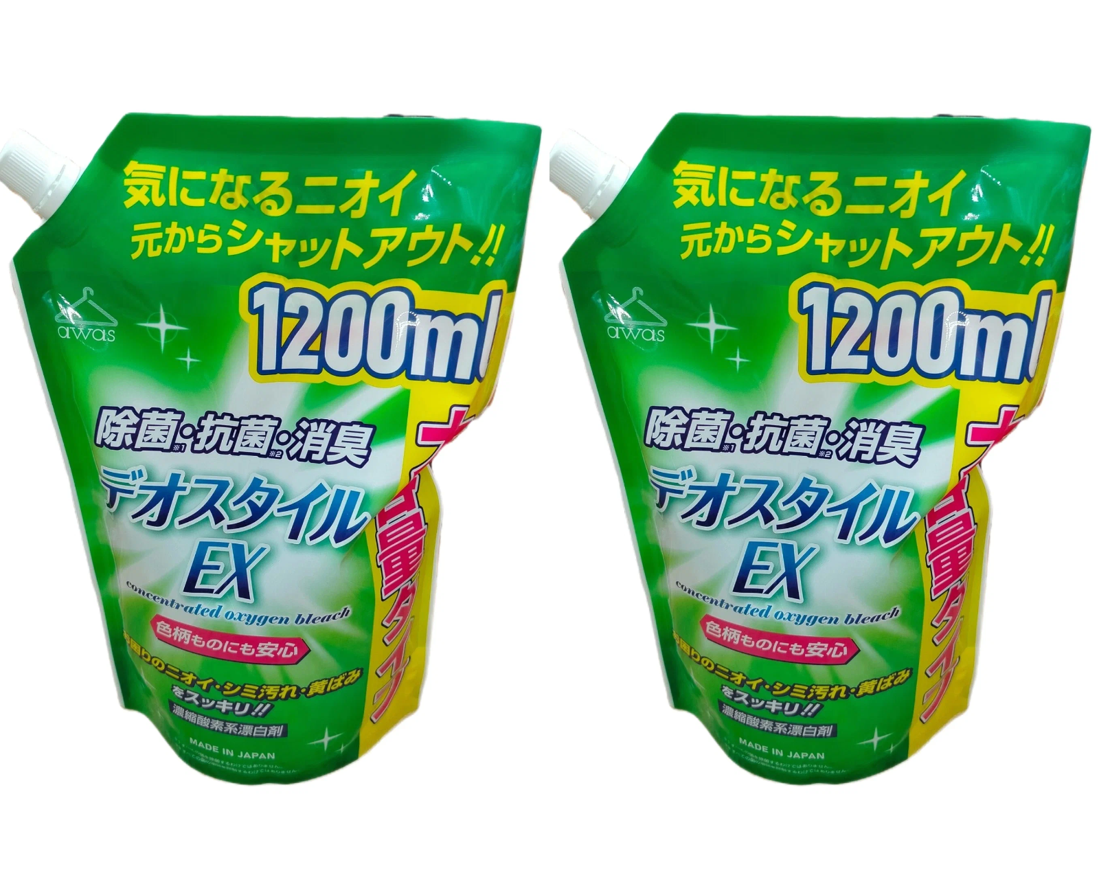 Кислородный отбеливатель Rocket Soap, концентрат, мягкая упаковка с крышкой, 1200 мл, 2 упаковки