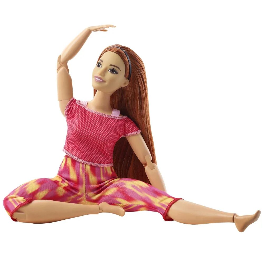 Кукла Barbie Безграничные движения для йоги с 22 точками артикуляции и красочными штанами — фото 1