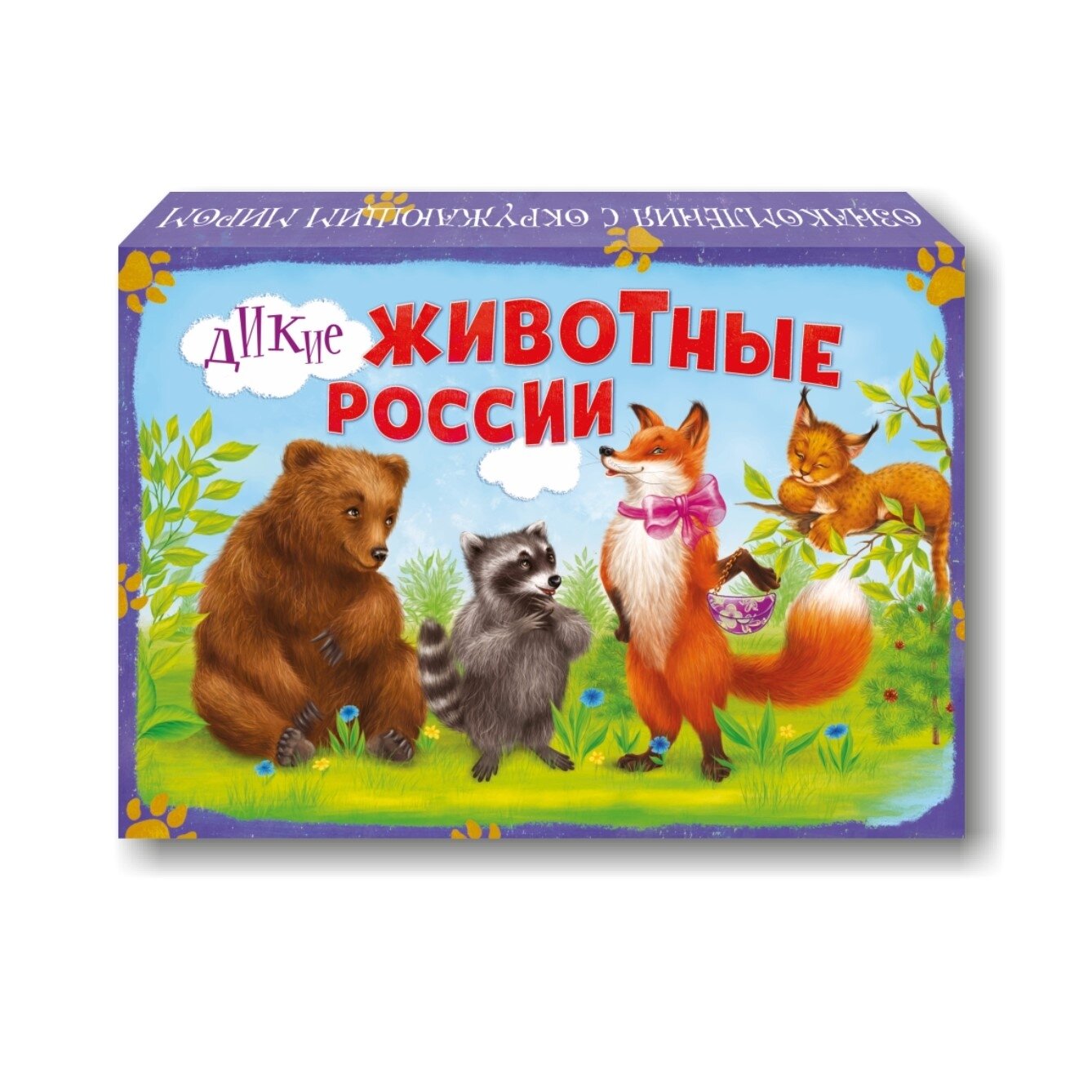 Демонстрационный материал Радуга "Дикие Животные России", 12 карт, 14x20 см
