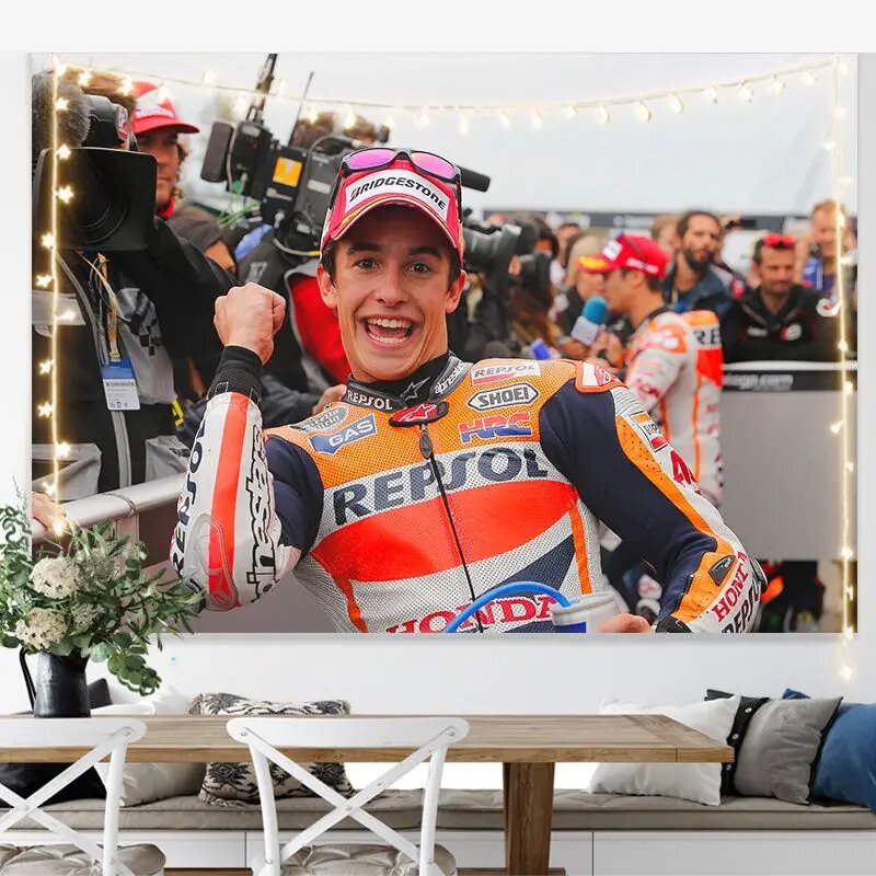 Marquez Motogp гобелен для мотоциклетного клуба