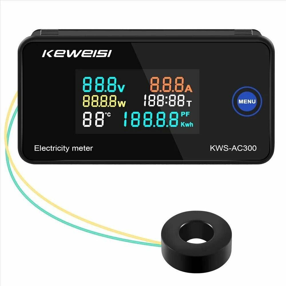 KEWEISI, KWS-AC300 Цифровой вольтметр переменного тока 50-300 В Напряжение 45-65 Гц Сч