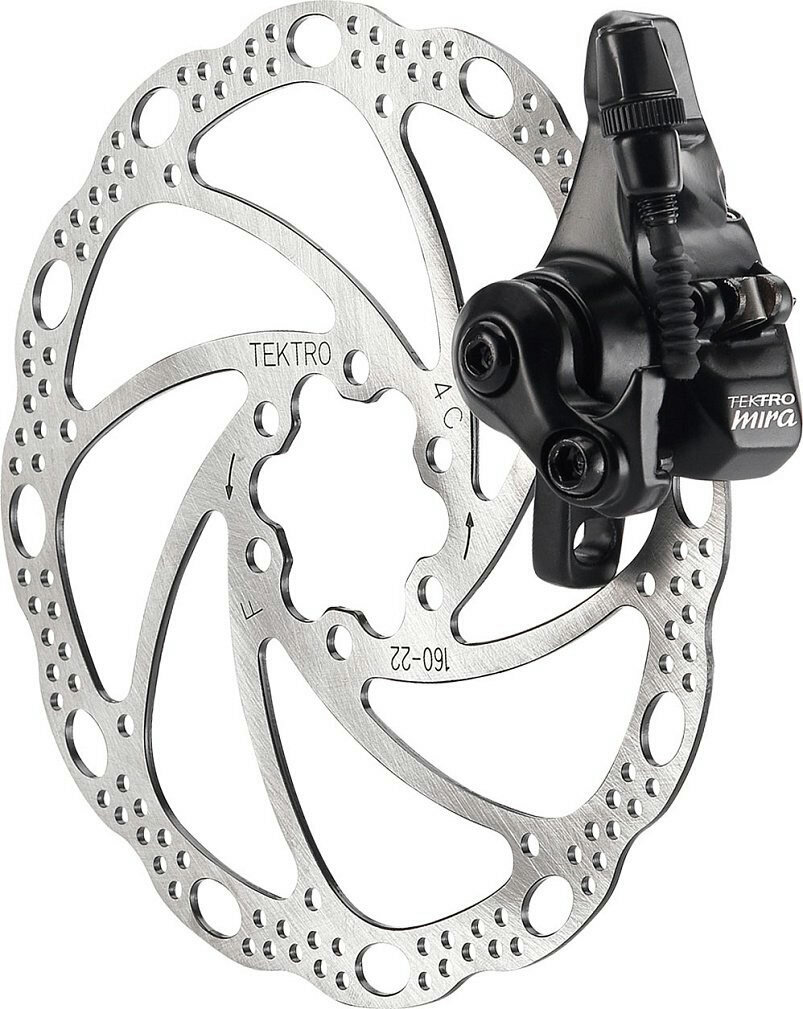 Набор тормозной Tektro MD-C400 Mira механический дисковый задний (ротор 160мм + суппорт + колодки), 00-180856