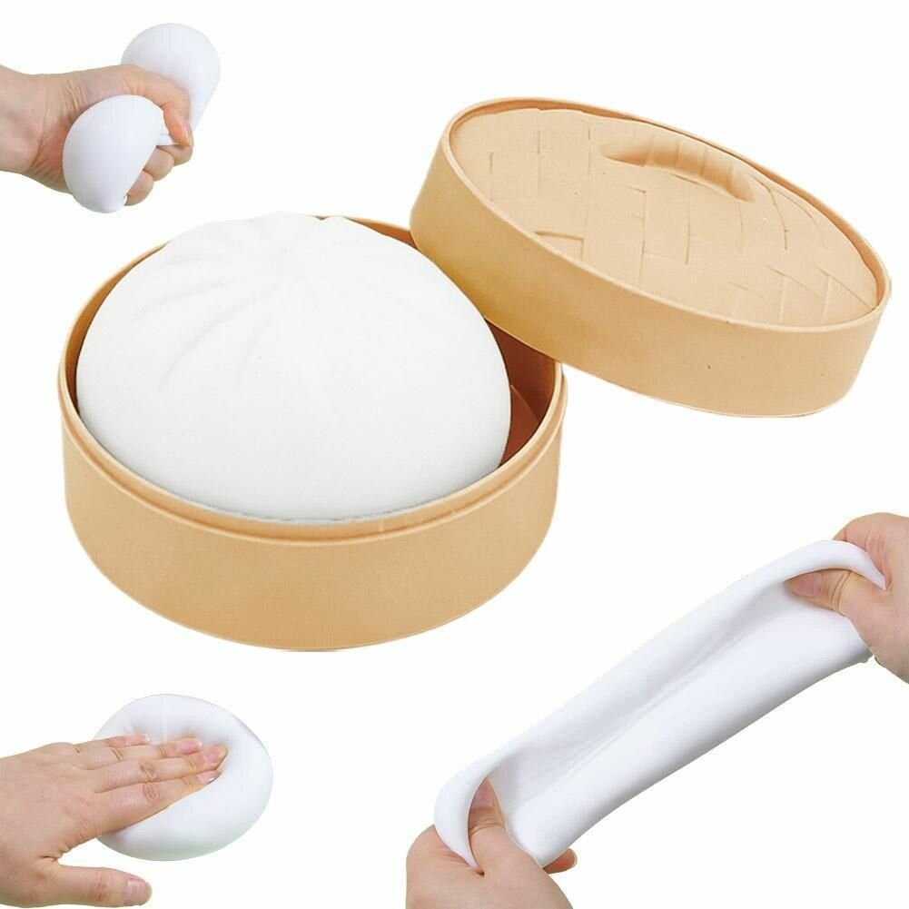 Антистресс-игрушка Музыка в стиле пинч в форме пирога baozi 6см мягкая многоцветная для расслабления
