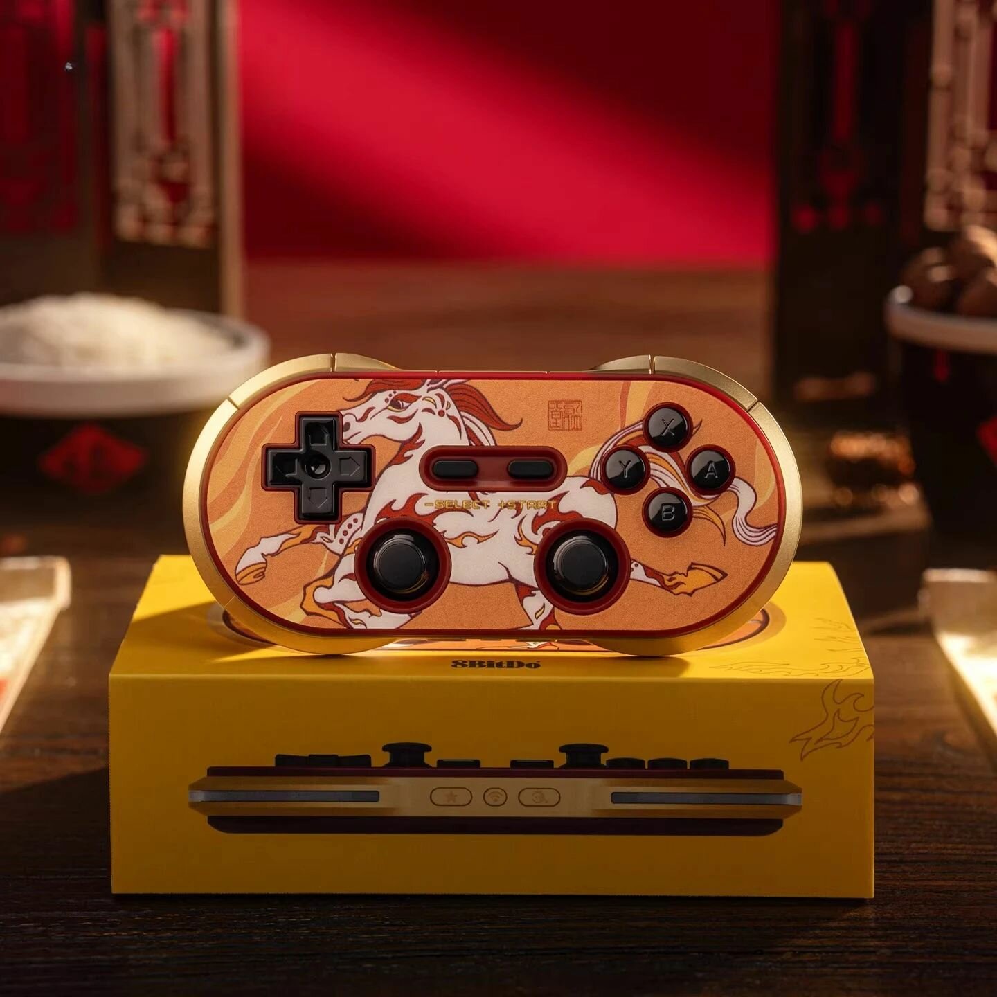 Gamepad for 8BitDo Year of The Horse Игровая консоль Zodiac Memorial Wireless Bluetooth Switch с вибрирующим ощущением тела