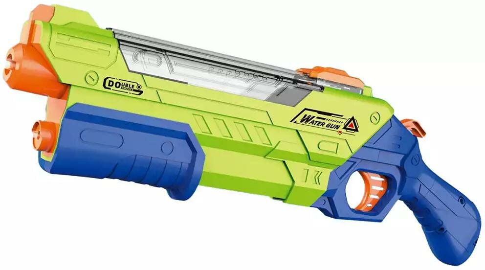 Пистолет водный 51 см, электронный + ручной, две струи, запас воды 0.45 л