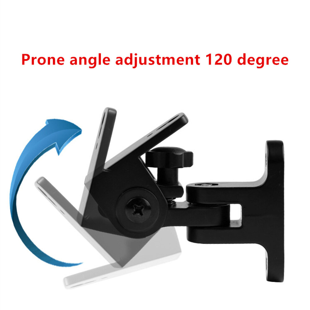 Universal 2pcs 180°Adjustment Speaker Wall/Ceiling Mount Brackets — фото 1