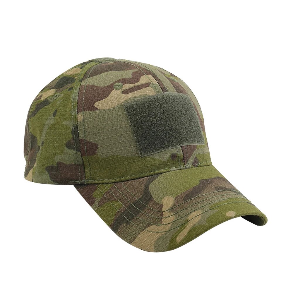 Бейсболка камуфляжная green CP, цвет черный