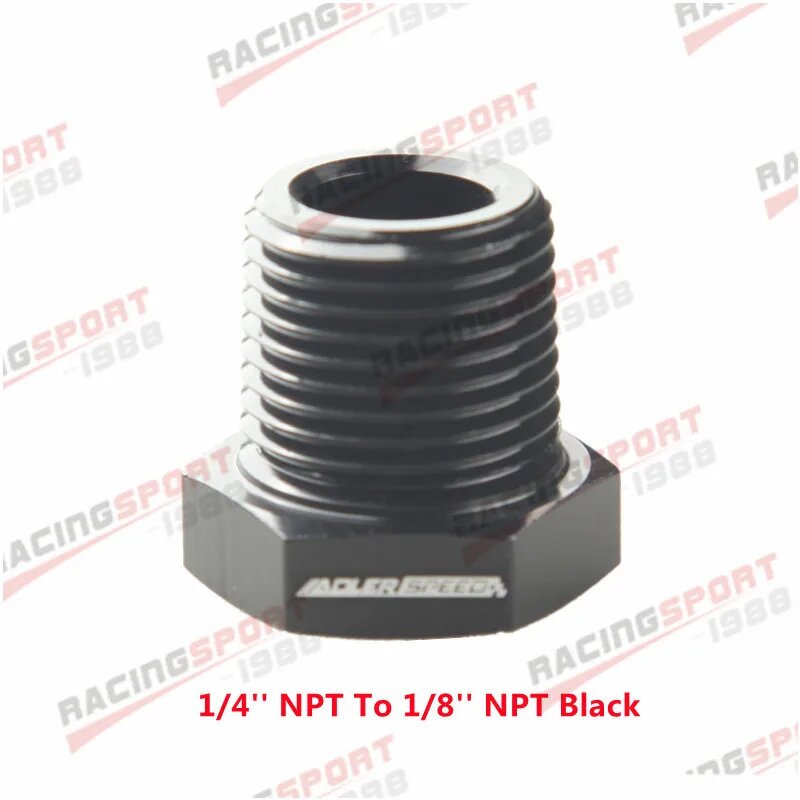 Переходник ELPDLRACINGSPORT 1/4"-3/4" NPT на 1/8"-1/4" NPT, черный/синий