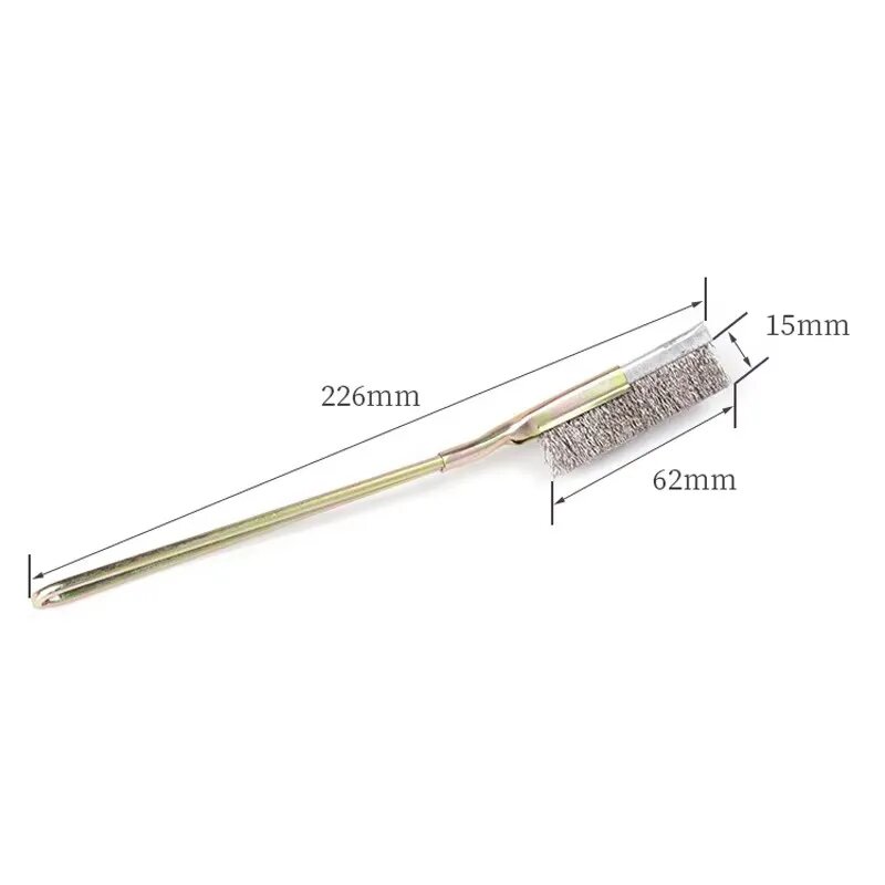Изогнутая/прямая стальная мягкая щетка для бонсай, инструмент для чистки сада, ручные Straight Head