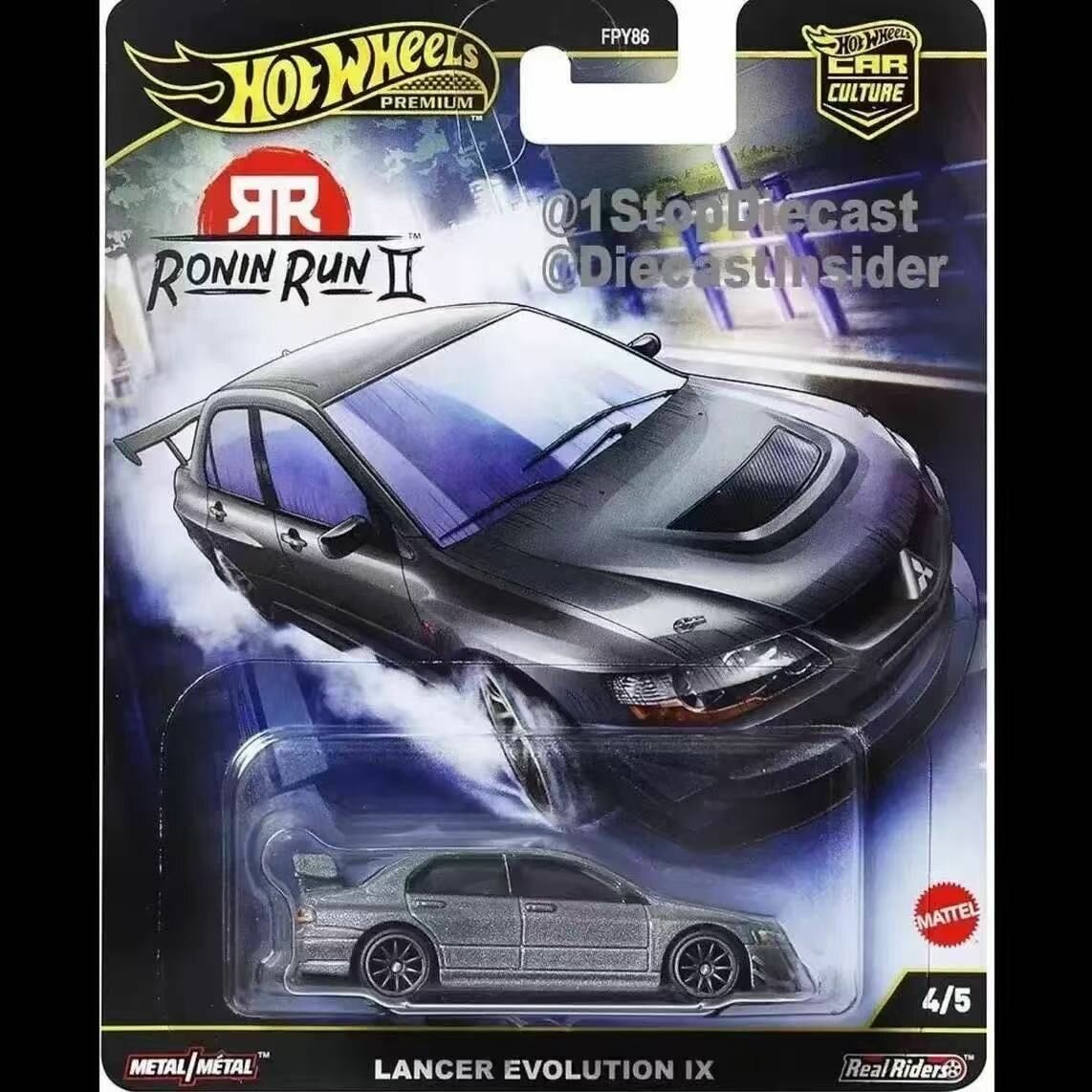 Hot Wheels Elite FPY86 Японские Спорткары Коллекция 1:64 Золотая Серия Литая Модель (4-Мицубиси EVO)