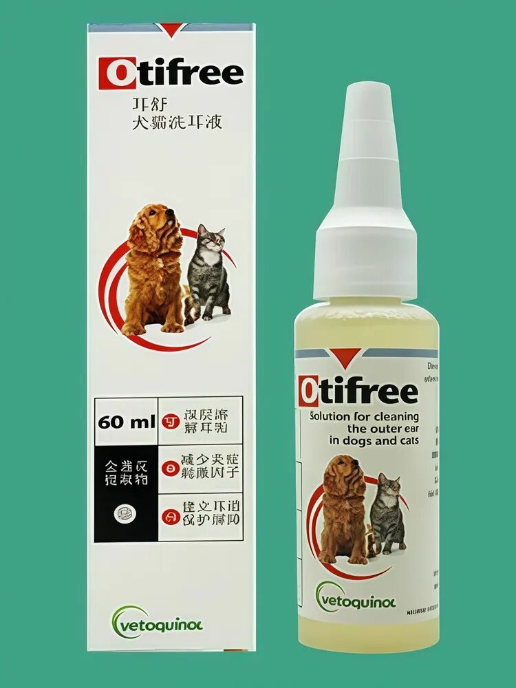 Лосьон Vetoquinol Отифри 60 мл для очистки ушей для собак и кошек
