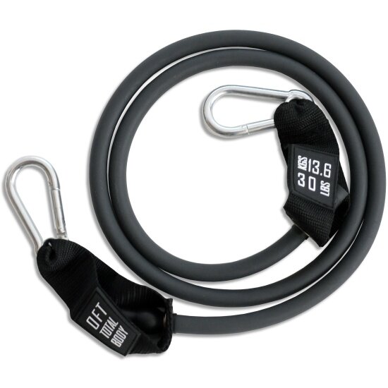 Эспандер из натурального латекса с карабинами Original Fit.tools FitTools сопротивление 30 lbs (13,6 кг)