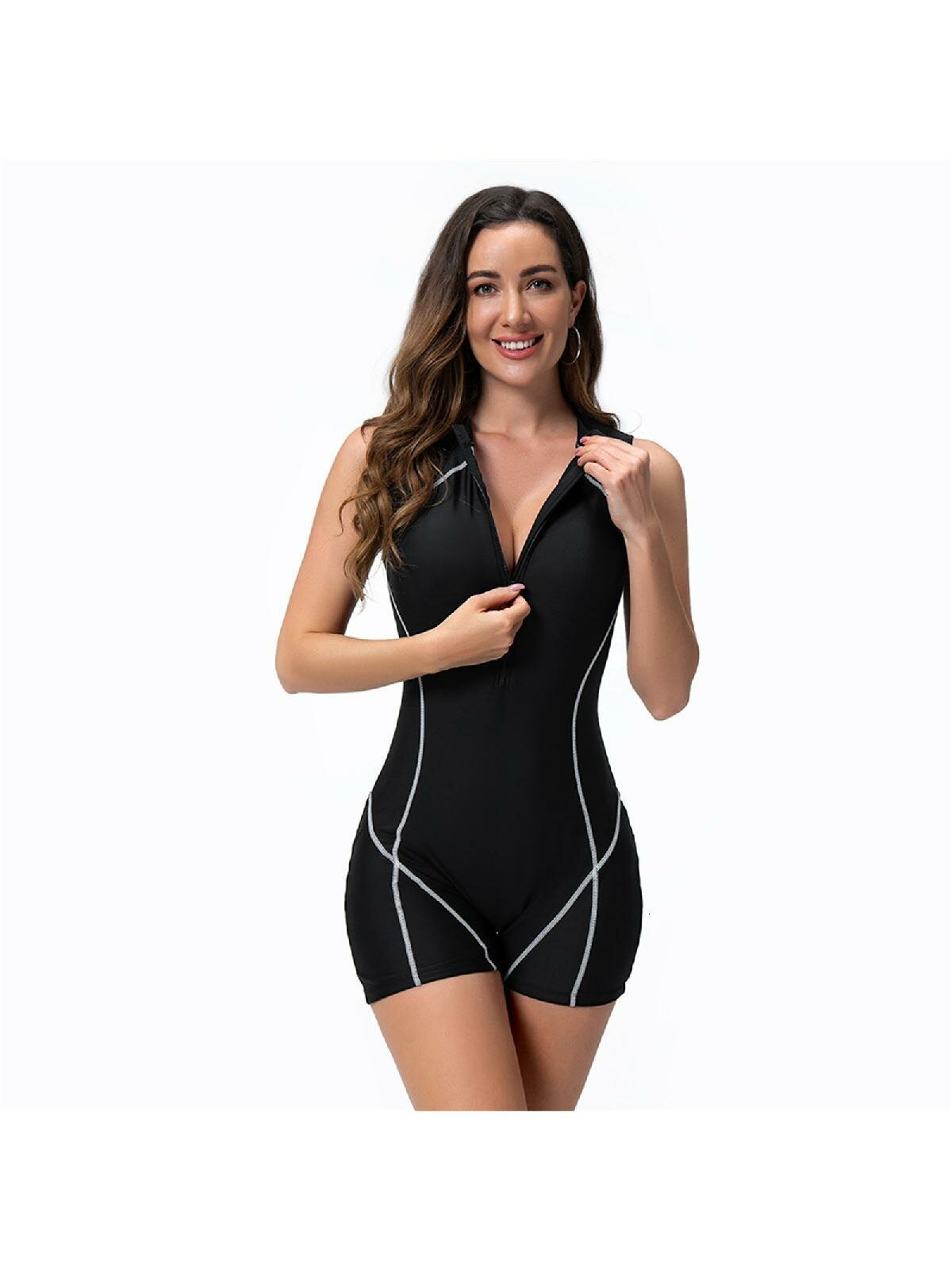 Женская Защитная одежда для серфинга С легким доступом На молнии, Защищающая от Солнца для водных видов спорта