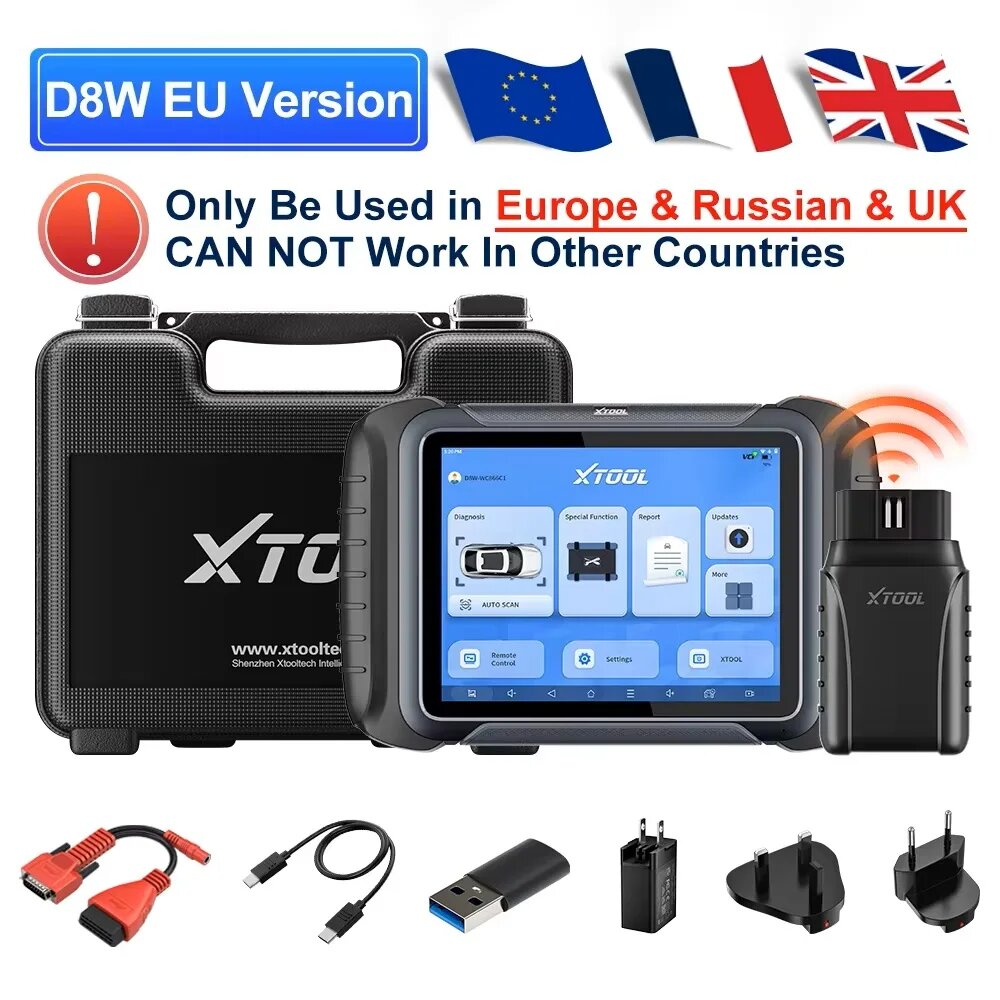 XTOOL D8W EU Автосканер с кодированием ЭБУ
