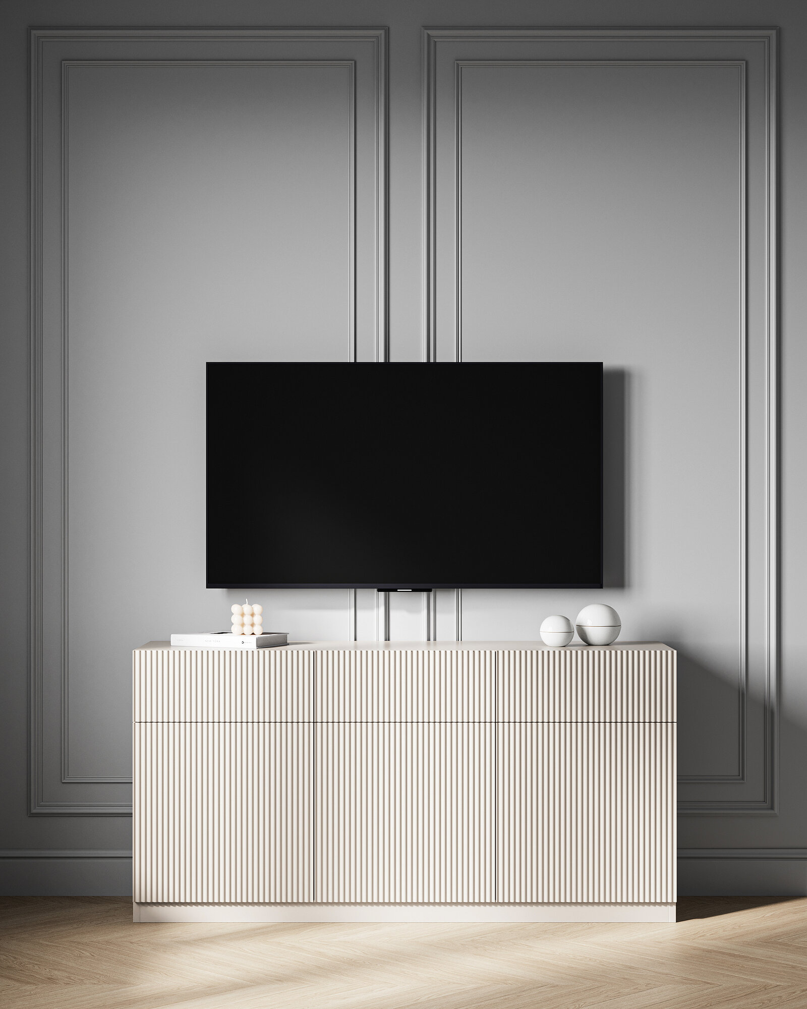 Комод Моника с ящиками для одежды и хранения вещей, современный стиль, МДФ фасады