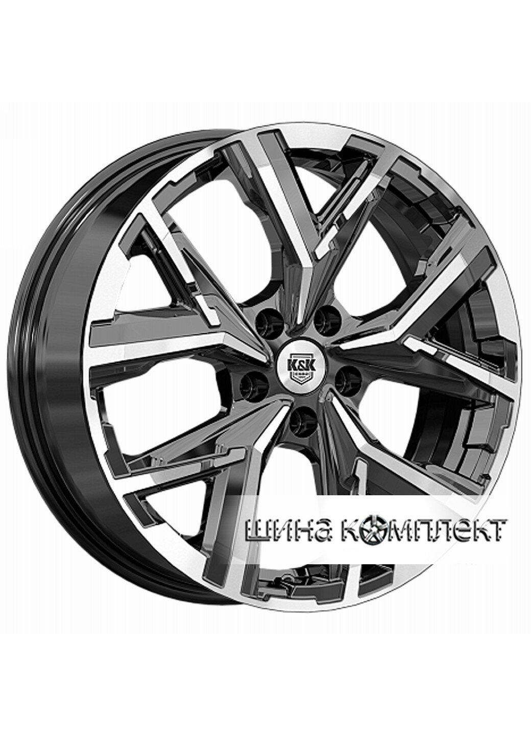 Колесный диск КиК Айона (КС1169) 6,5x18 5x108 ET52 60,1 Алмаз черный