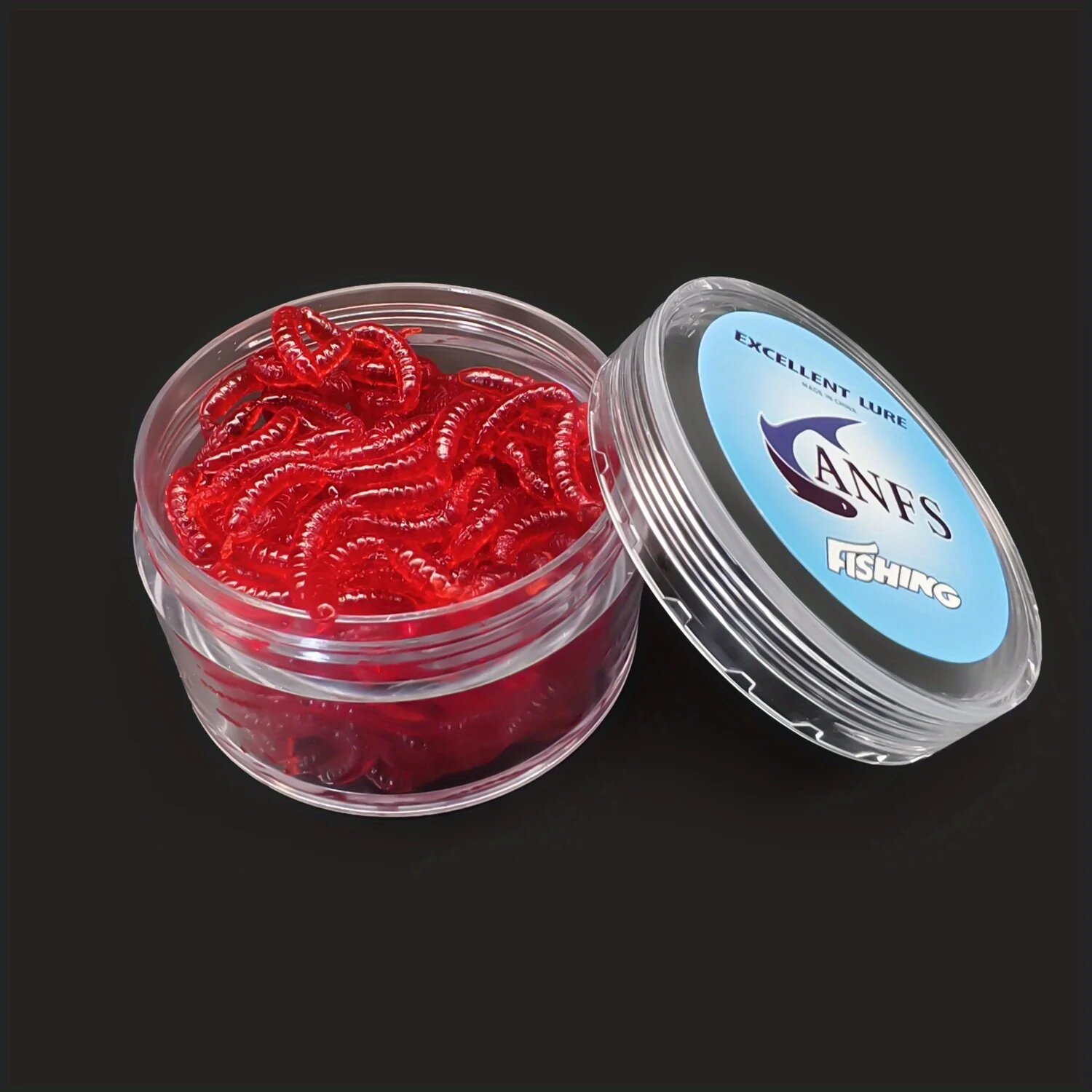 ANFS Черви рыболовные FCP-552-Red, 75 шт.
