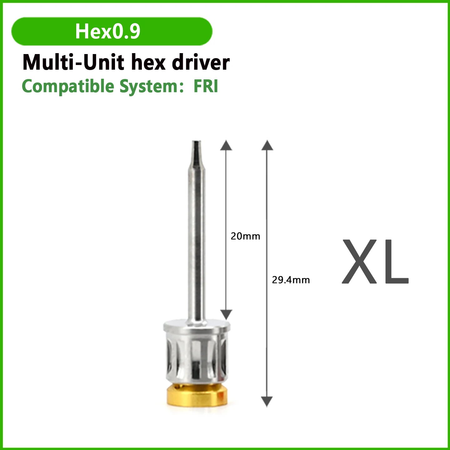 Hex0.9 Multi-Unit шестигранная отвертка FRI XL