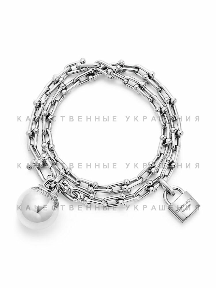 Браслет с шаровой деталью и замочком из коллекции Tiffany HardWear