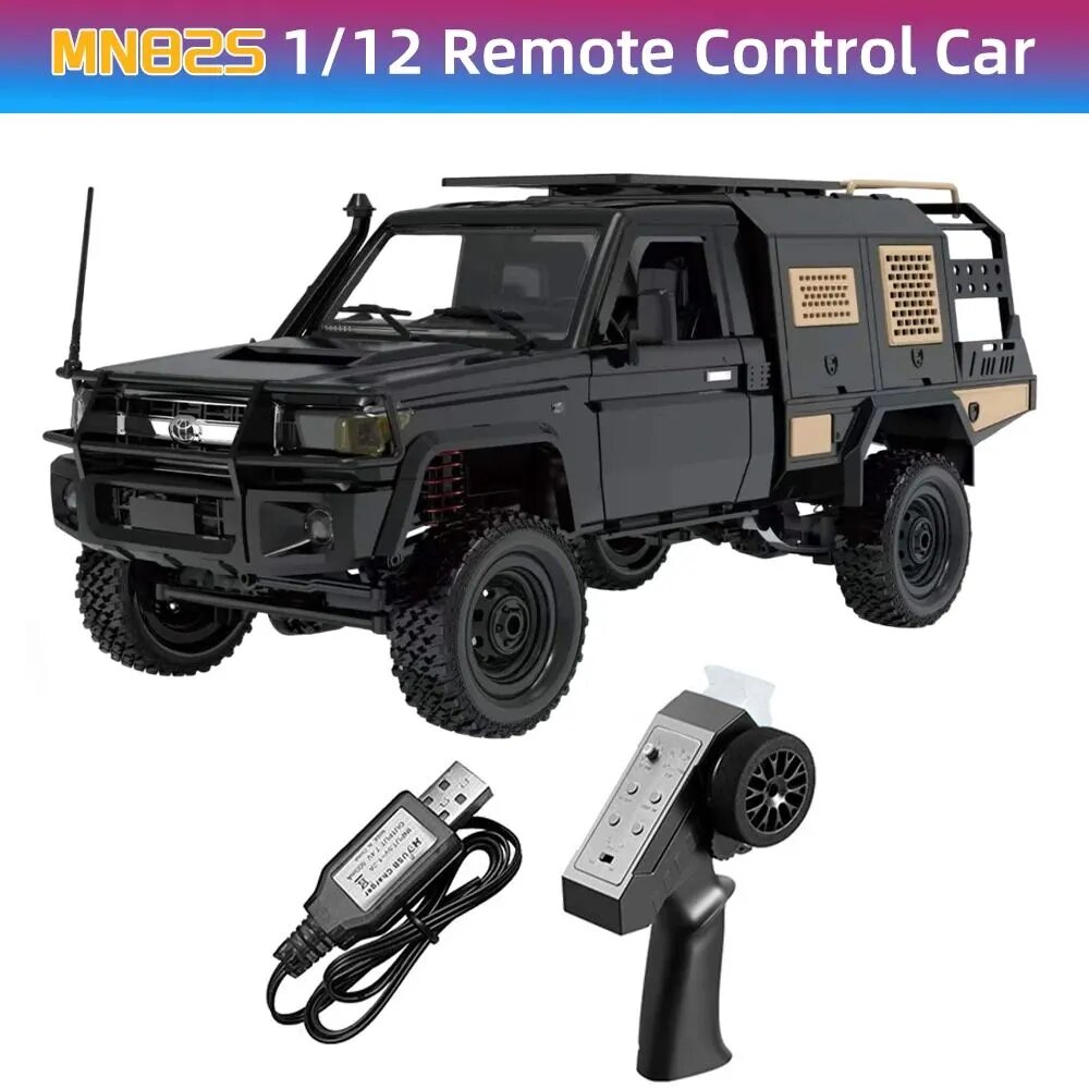 MN MODEL RC пикап MN82 1/12, внедорожник для преодоления препятствий, полный привод, пульт 2.4 ГГц, реалистичная модель LC79, для детей и взрослых.