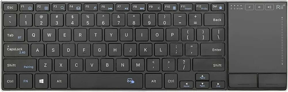 Rii Клавиатура , Английская раскладка, черный