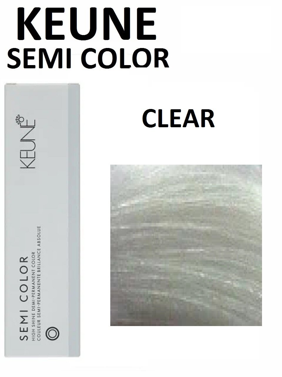 KEUNE SEMI COLOR Прозрачный Clear 60 мл Крем-краска для волос без аммиака