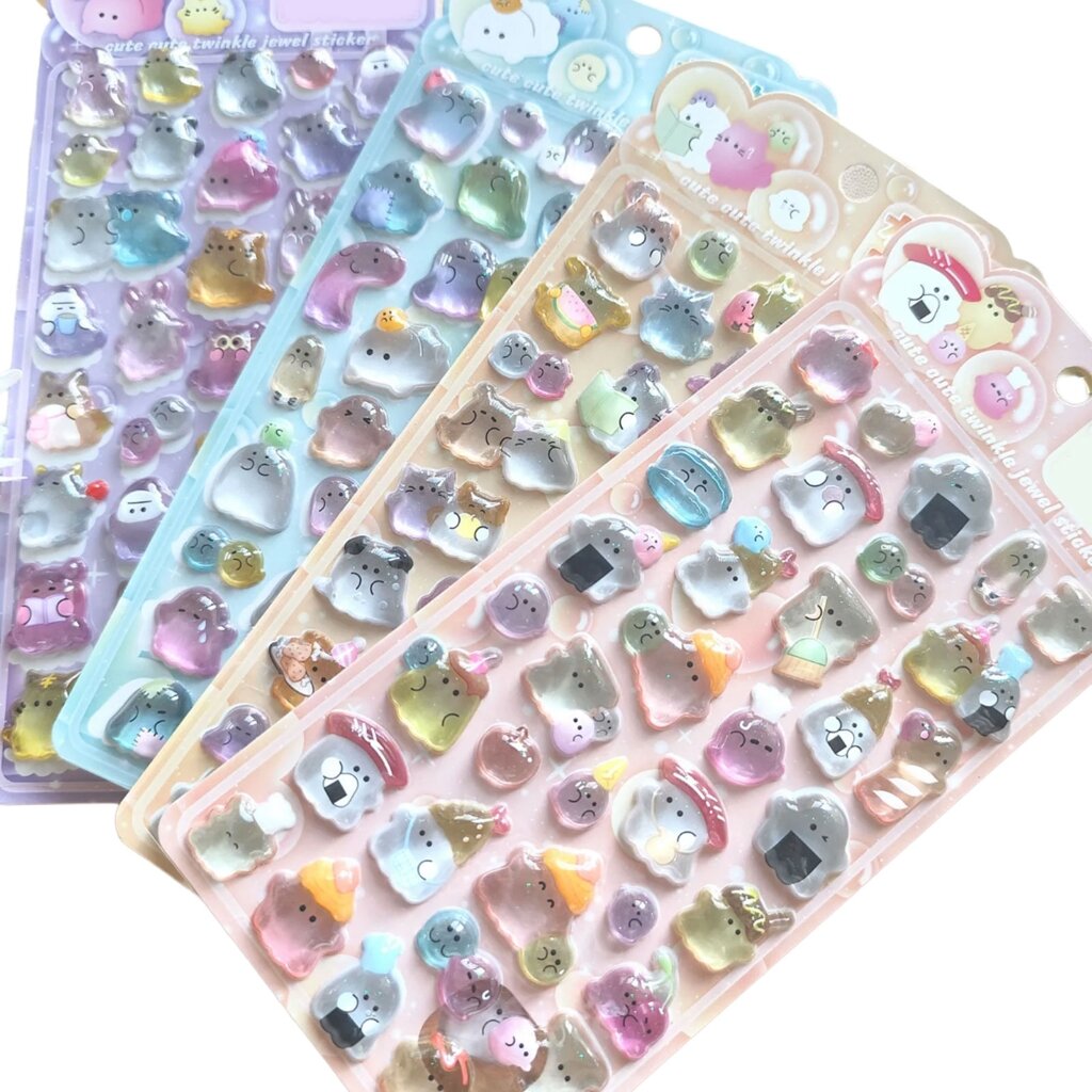 Рельефная Наклейка С Животными Клейкая Наклейка Из ПВХ Смолы Для Детского Художественного Ремесла Бутылка Для Воды Записная Книжка Журнал Чехол Для Телефона Ноутбук