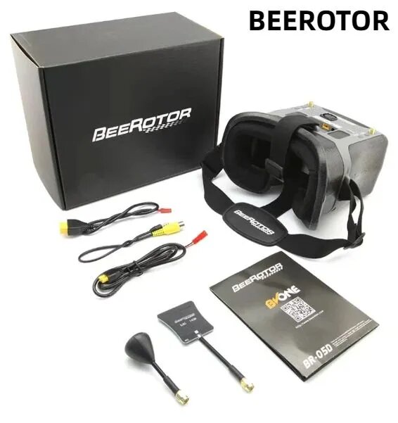 Очки видео BEEROTOR Второе поколение DVR 5,8 ГГц 40-канальный для FPV