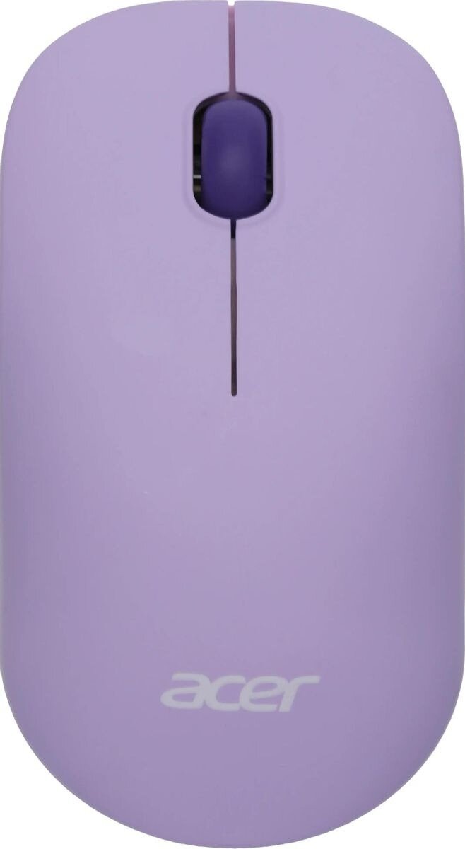 Мышь беспроводная Acer OMR205 фиолетовый, 1200 dpi, радиоканал, USB, кнопки - 3