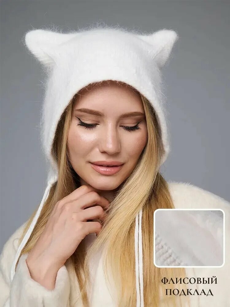 Шапка с завязками HATSY