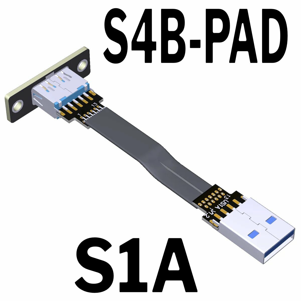 Кабель USB 3.0 30cm S1A-S4B-PAD