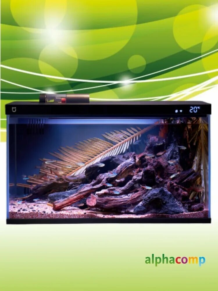 Умный аквариум Mijia Smart Fish Tank 20L (MYG100, BHR7022CN), Чёрный