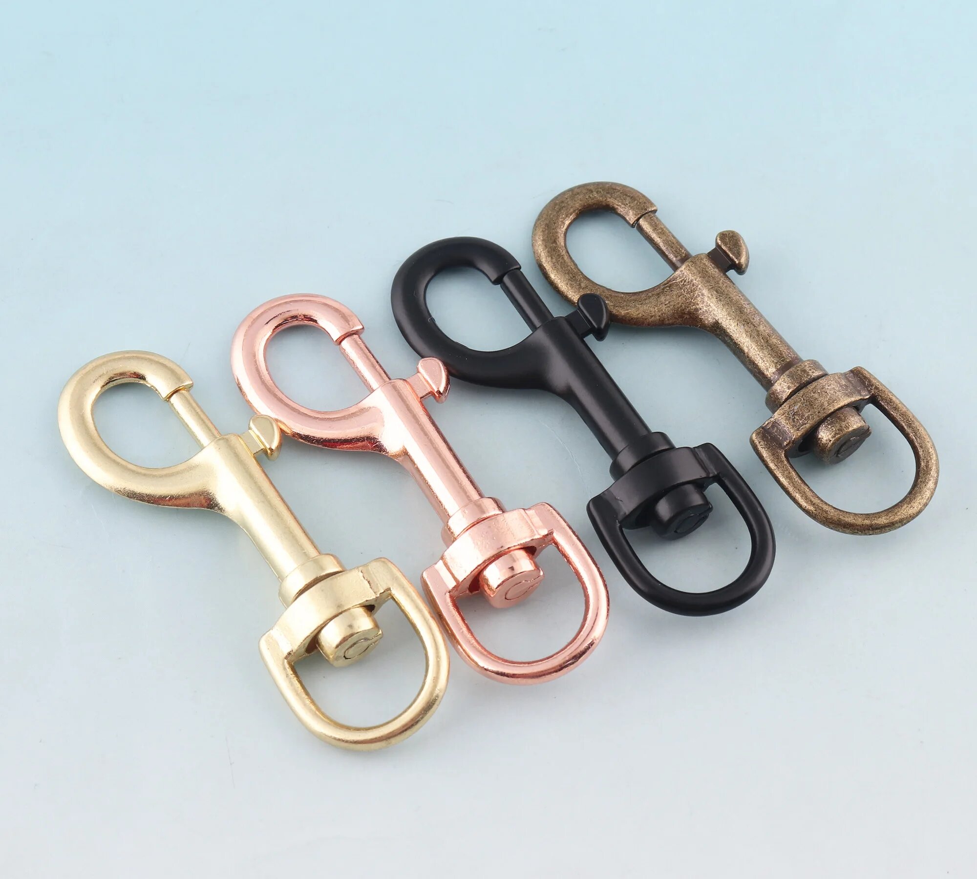 Металлические поворотные пряжки Rose gold 4шт