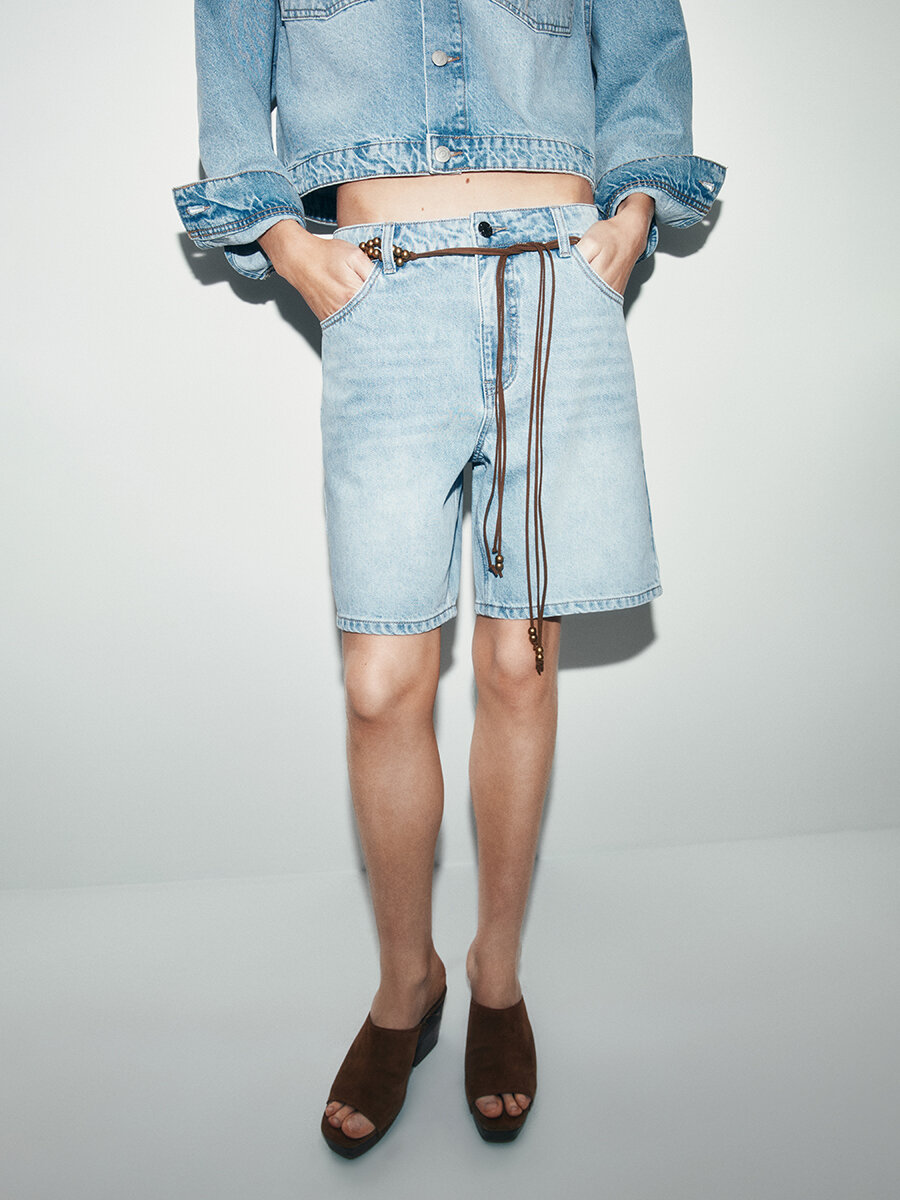 Шорты джинсовые со средней посадкой