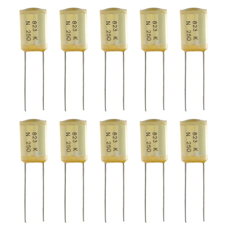 Комплект из 10 конденсаторов 250 В 823 К для улучшения качества звучания гитары и снижения уровня шума в электронных схемах.