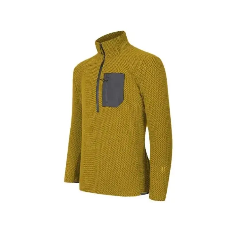 Флисовая толстовка желтая XL для активного отдыха