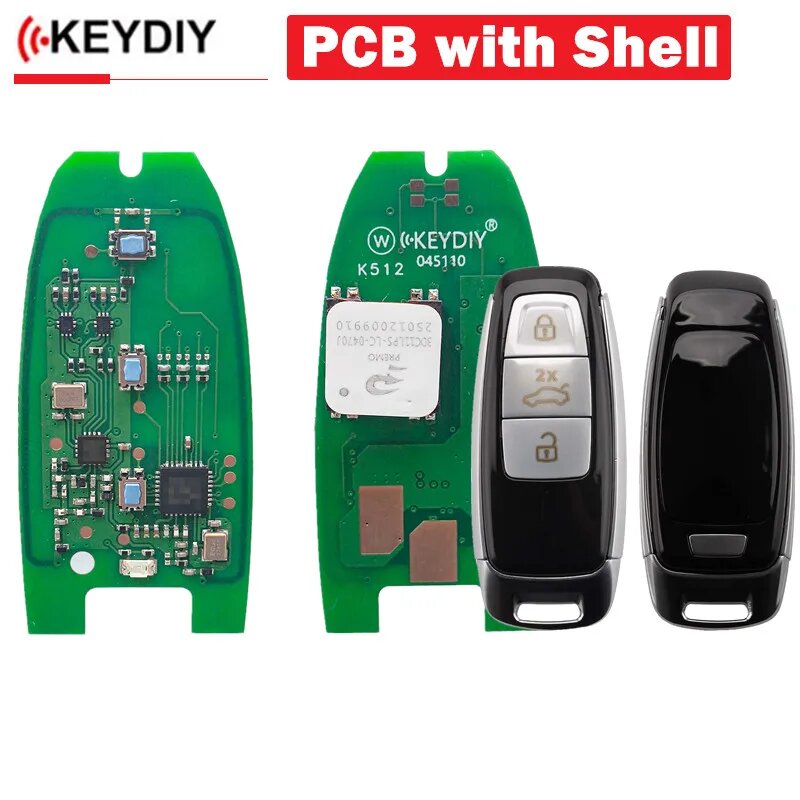 KEYDIY FGB08 PCB с корпусом, 5 шт, для VW/Audi ZA/FGA