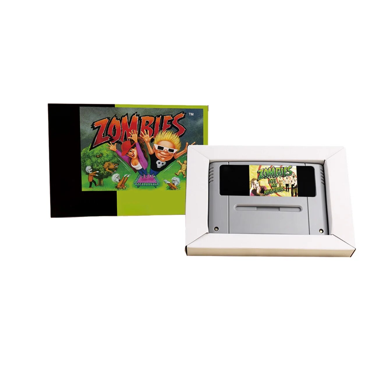Игра Zombies Ate My Neighbors для SNES, EUR game with box