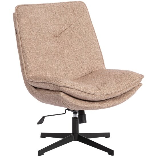 Кресло Tetchair лаунж Cosmo букле, VT shape latte