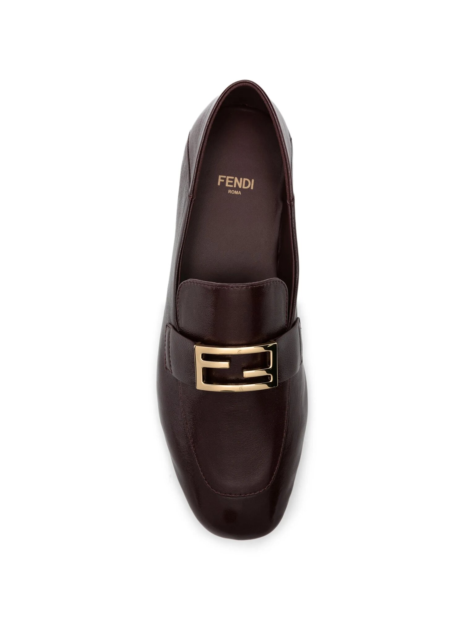 Лоферы FENDI Buckle loafers, размер 40, brown — фото 1