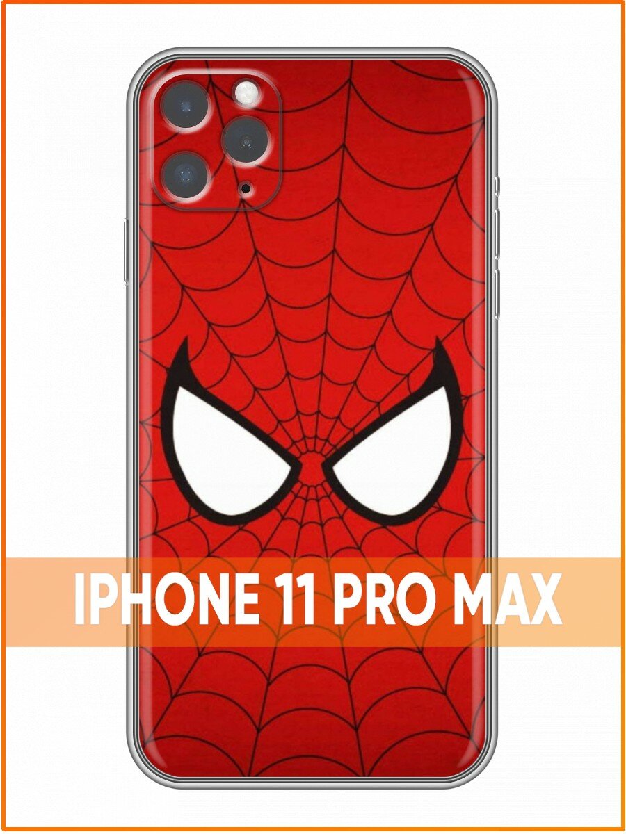 Чехол для Iphone 11 Pro Max с принтом Глаза Человека Паука (Айфон 11 Про Макс)