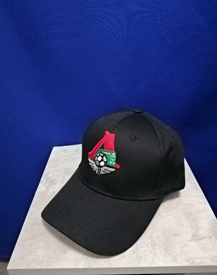 Локомотив футбол кепка летняя фк футбольного клуба бейсболка с регулировкой размера черная