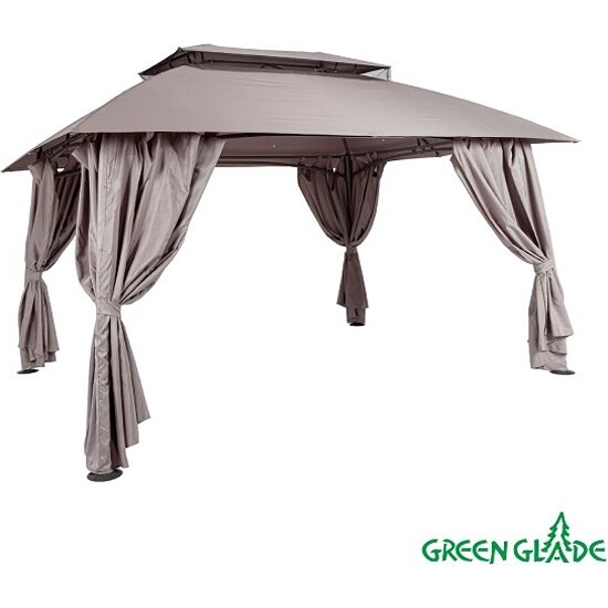 Шатер-беседка Green Glade для сада 12 кв. м светло-коричневый 1068