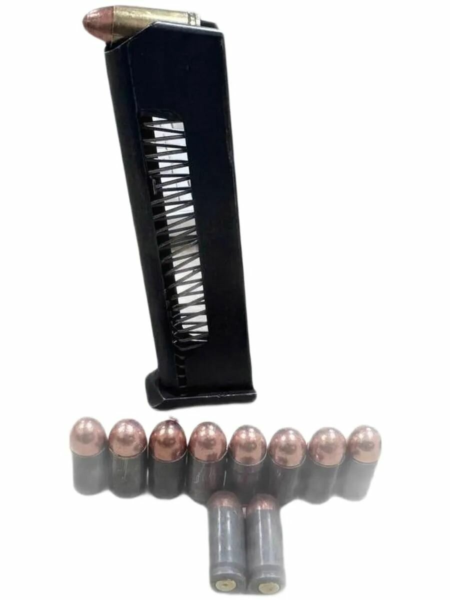 Сувенир 9х18 макаров (16 штук, сталь)Luger. бонус в падарок