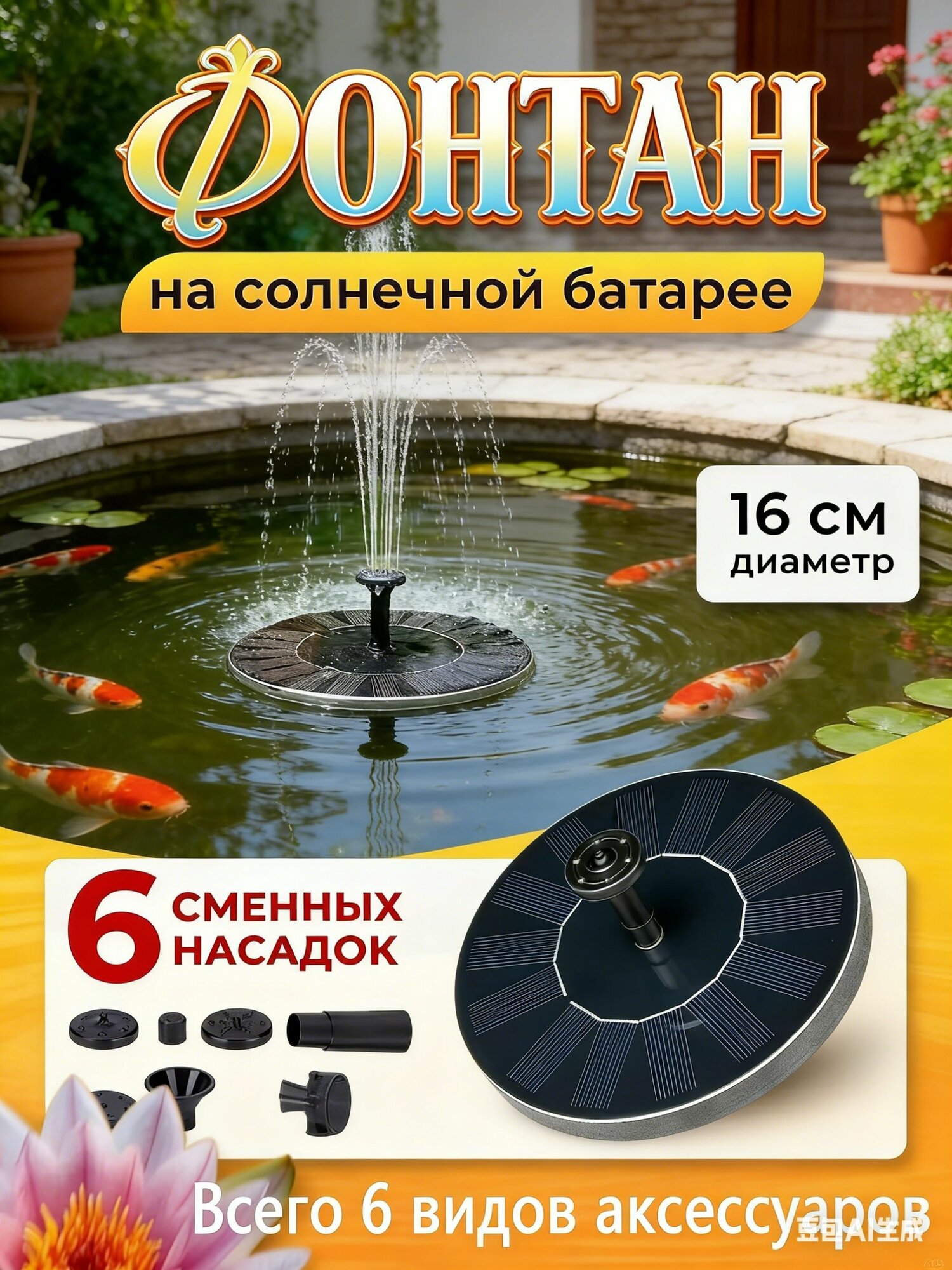 Фонтан садовый