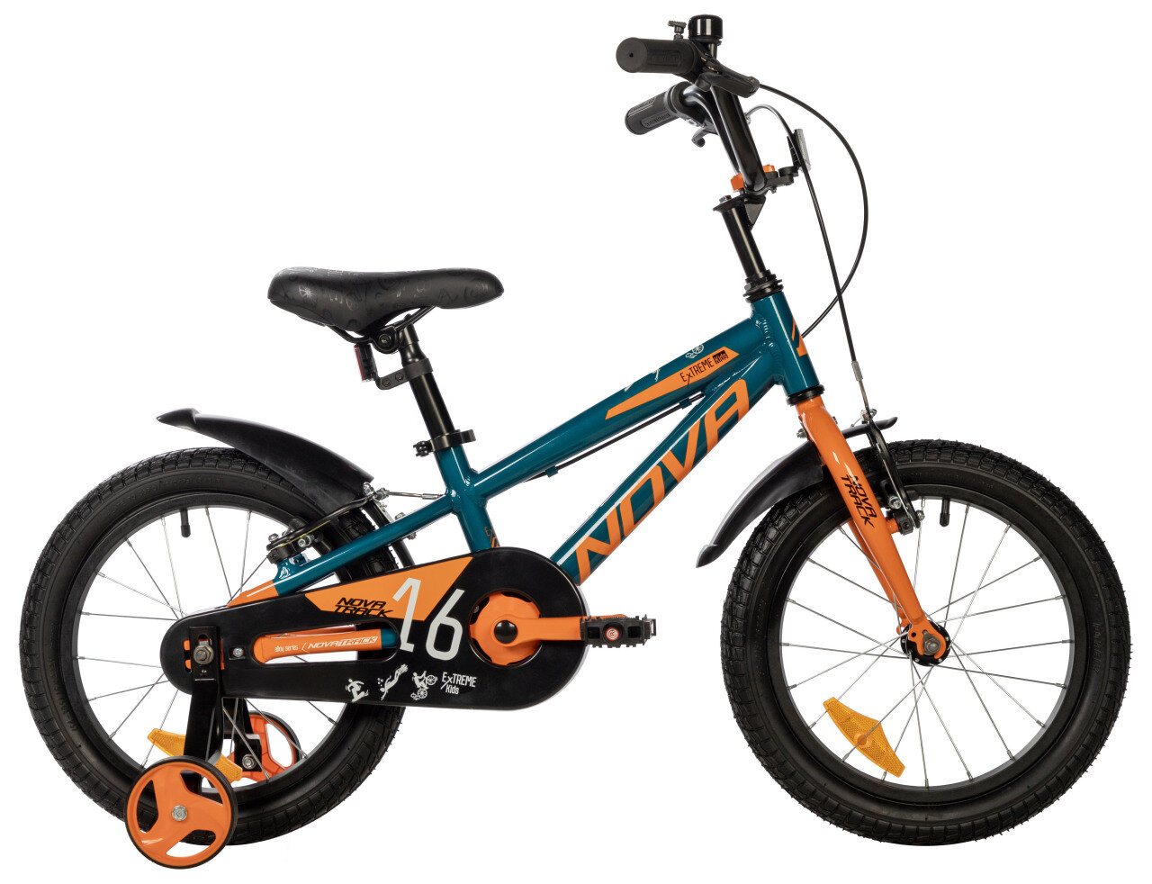 Детский велосипед Novatrack Extreme 16" V-Brake (2025) 16 Бирюзовый (101-115 см)