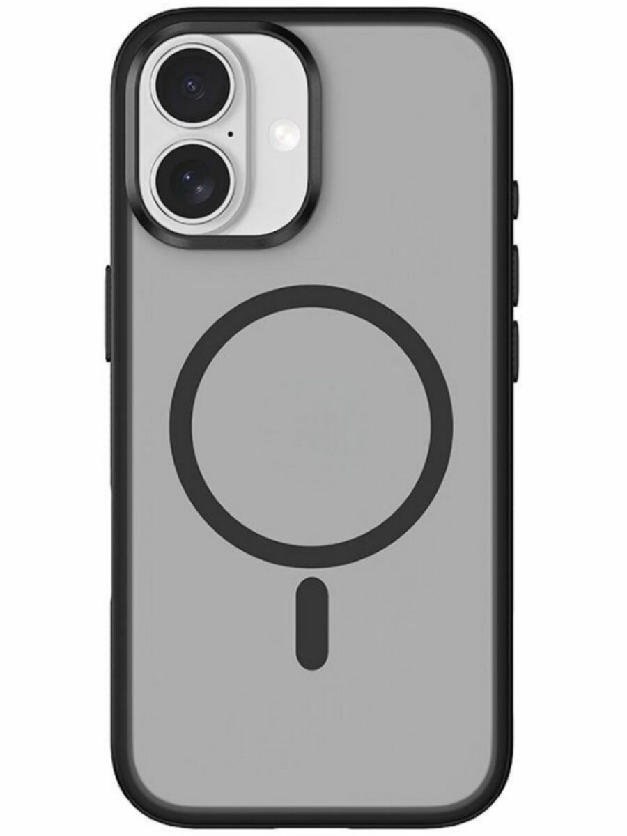 Чехол-накладка Comma Joy Elegant Magnetic Anti-Shock Case для Apple iPhone 17, черный